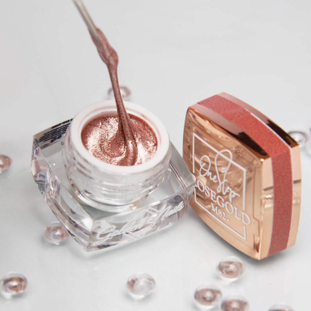Rosegold M82 - gel u boji bez fiksiranja - Metallic - Golden Nails Srbija
