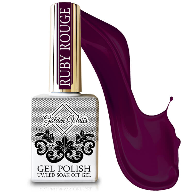 Ruby Rouge No.177 - gel lak - Golden Nails